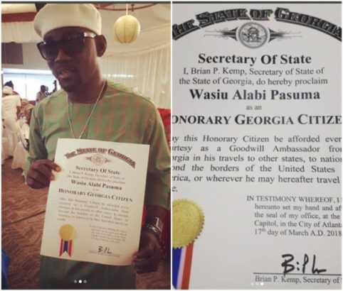 Nigerian Fuji Star, Pasuma Becomes an Honorary Citizen of Atlanta ...