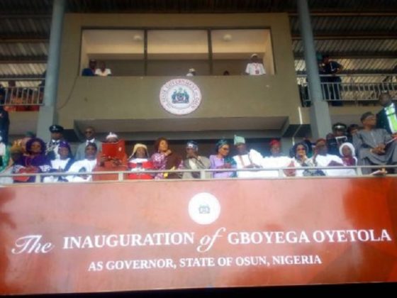 Photos from the inauguration ceremony of Gboyega Oyetola as Osun state ...