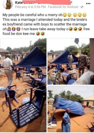 Angry Ex-Boyfriend Storms Bride’s Wedding Venue
