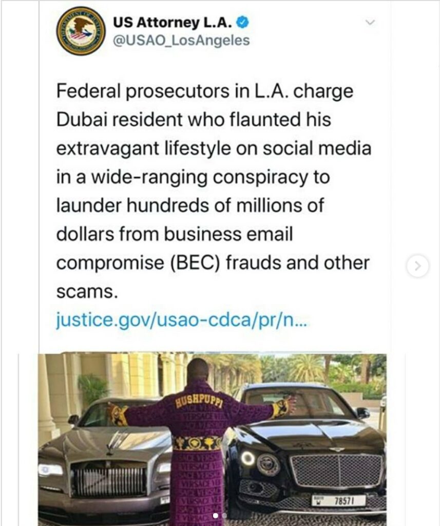 Hushpuppi To Face 20 Years After Prosecutors In La Officially Charges ...