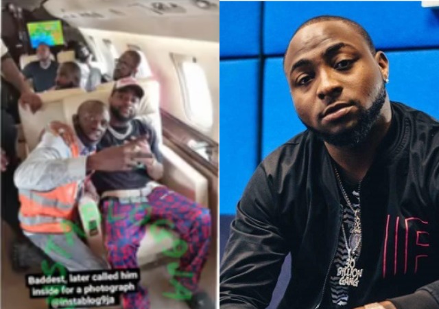 Davido Snaps With Airport Staff Given A Hefty Shove By His Bodyguard In ...