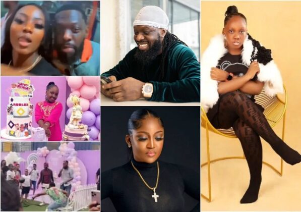 Timaya and first babymama, Barbara reunite to throw a pink-themed ...