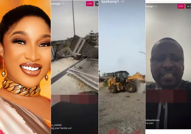 Kpokpogri fires back at Tonto Dikeh days after she ridiculed him over his house demolition ...