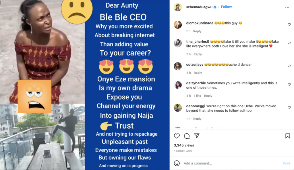 Uche Maduagwu Drags Relationship Coach, Blessing Okoro through the Mud ...