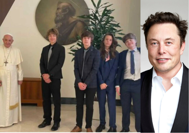 Elon Musk visits Pope Francis with his children - Gistlover