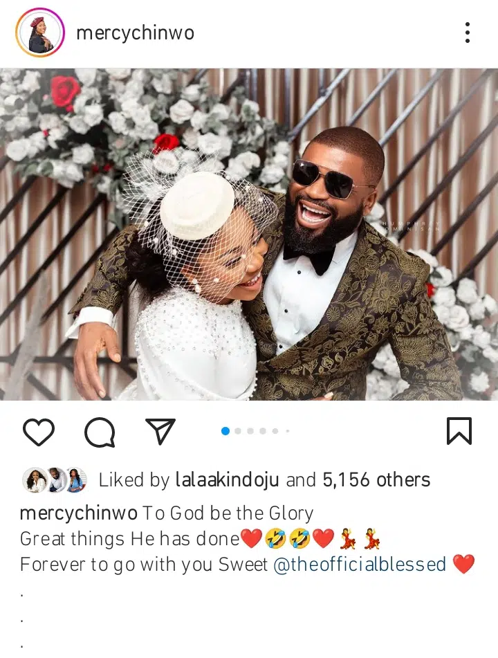 Legally Married! Gospel Singer Mercy Chinwo Weds Pastor Blessed In ...