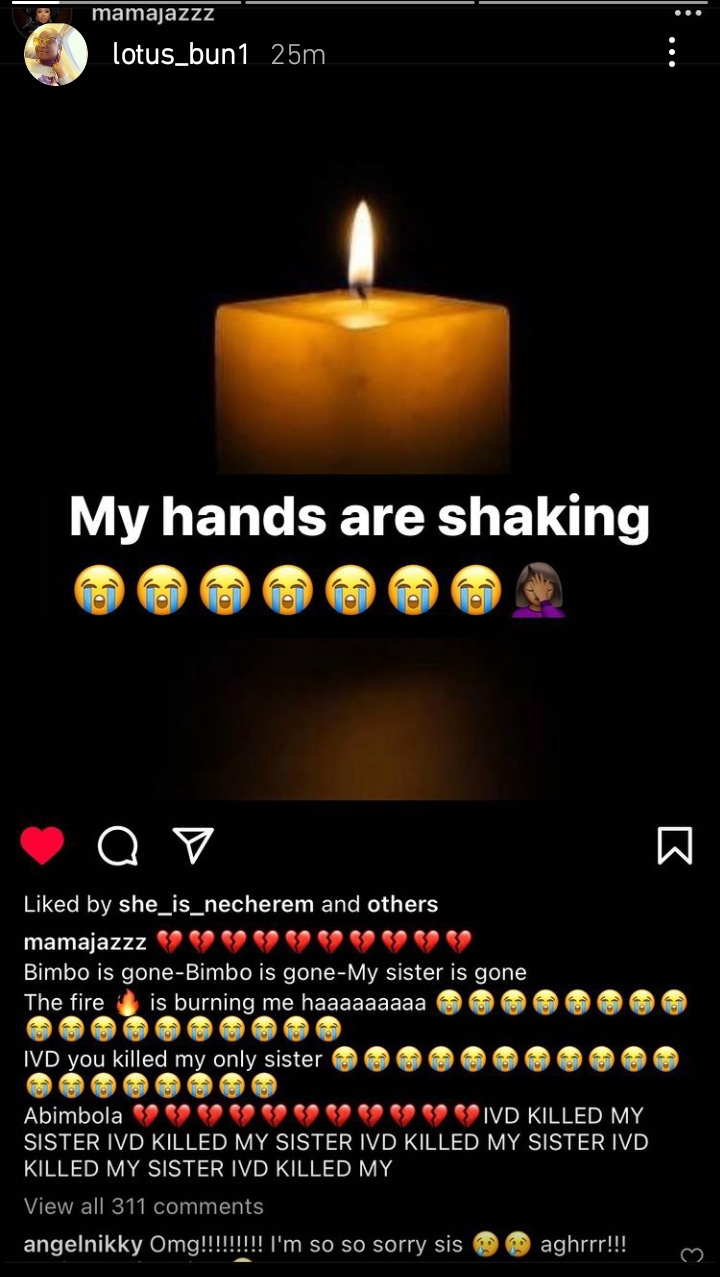 Celebrity auto-dealer IVD’s wife, Bimbo dies days after setting home on ...