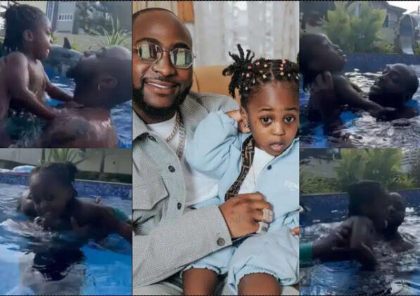 Adorable video of Davido bonding with his son, Ifeanyi as he teaches ...