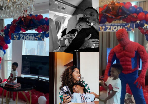 Wizkid and babymama, Jada Pollock throw lavish birthday party for their ...