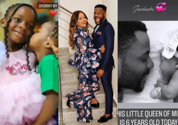 Ebuka Obi-Uchendu and wife celebrates daughter as she clock 6 today ...