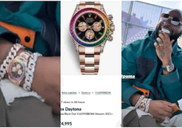 “Life No Balance”- Reactions as Davido Rocks N259m Rolex Wristwatch As ...