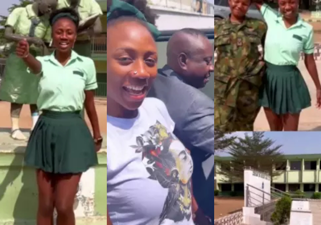 Korra Obidi shares fun moments as she rocks school uniform to visit ...