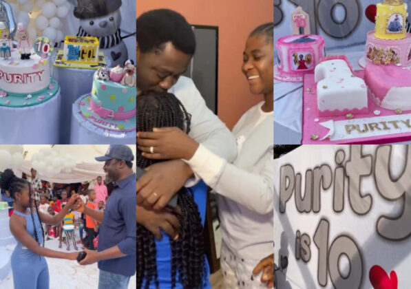 Mercy Johnson and hubby throw lavish 10th birthday party for their ...