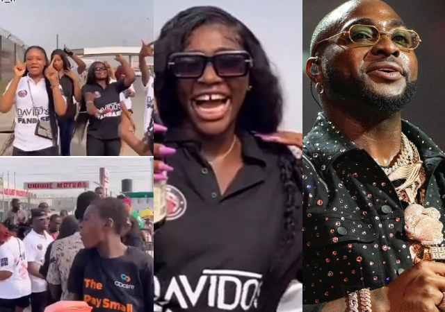 30BG family forever – Davido’s fans storm street to celebrate Val as ...