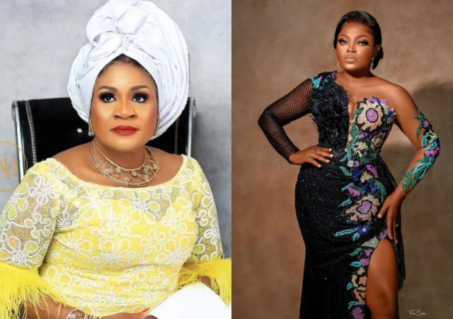 “You are a champion among women”- Mercy Aigbe’s senior wife, Funsho ...