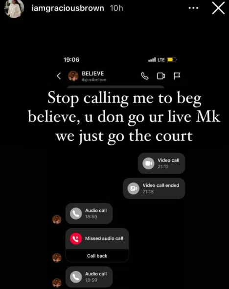 James Brown’s sister, Gracious, in tears as she accuses boyfriend of ...