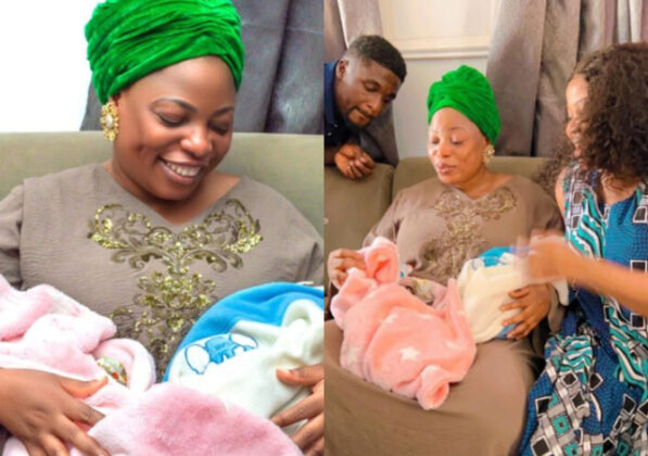 Celebrity Prophetess Mary Olubori visits Adeniyi Johnson and Seyi Edun ...