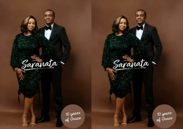 Gospel Music Minister, Nathaniel Bassey and Wife Mark 10th Wedding ...