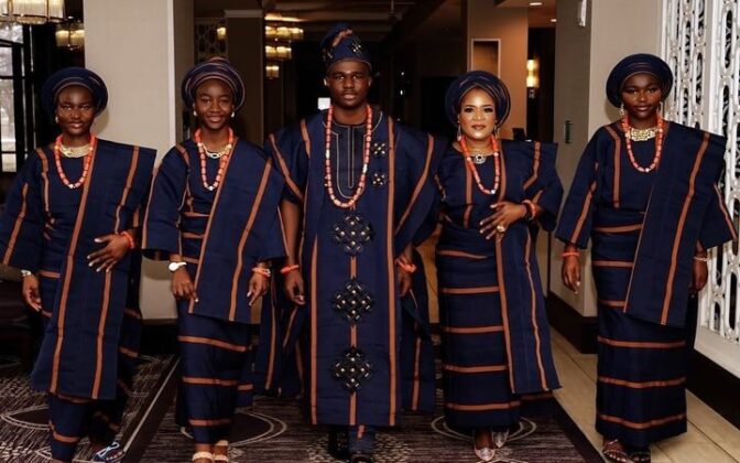 Mercy Aigbe's co-wife Funsho Adeoti marks the new month style, shows ...
