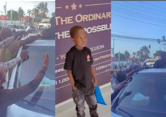 “See Agbayas” –reactions as Kiriku makes money rain, fans scramble to ...