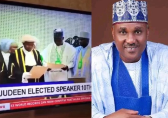 mild drama as Speaker Tajudeen Abbas’ first wife shoved his 2nd wife ...