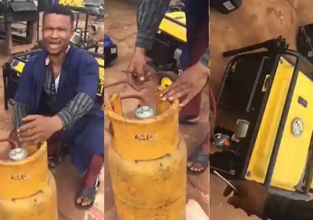 "12.5kg lasts for 3 weeks"- Man says as he dumps fuel, uses cooking gas ...