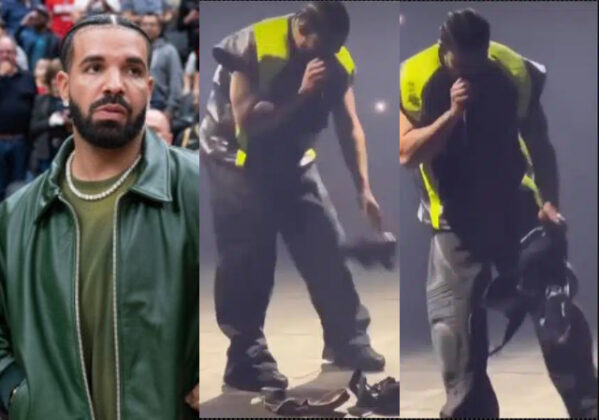 US rapper, Drake bombarded with bras on stage, begs for mercy - Gistlover