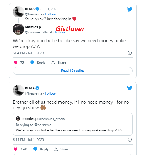 “We all need money, If I had money I won’t be going for shows” – Rema ...