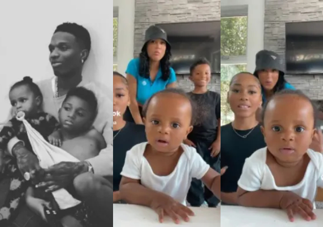 “All I see is Big wizzy smile” – Adorable video of Wizkid’s children ...