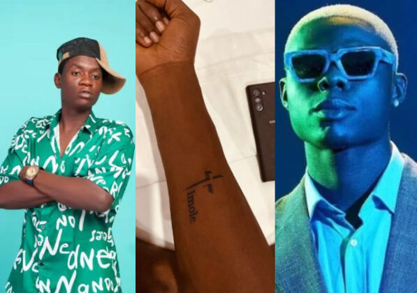 Skit maker, OGB Recent tattoos Mohbad’s name 'Imole' on his arm - Gistlover
