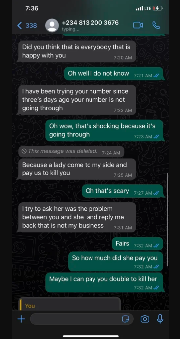 Lady shares new scam format used on her by alleged hired assassin ...