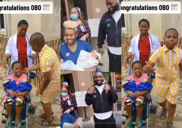 Young children causes a stir as they recreate Chioma and Davido’s viral ...