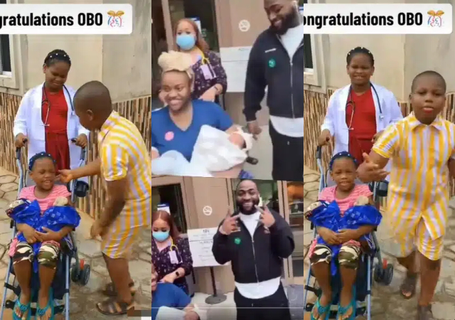 Young children causes a stir as they recreate Chioma and Davido’s viral ...