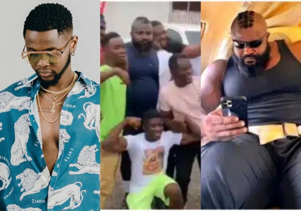 “Bouncer come be like celebrity” – Huge crowd gather around Kizz Daniel ...