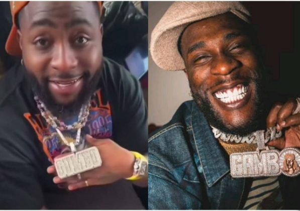 “E pain them” – Davido playfully jabs as he shows off expensive neck ...