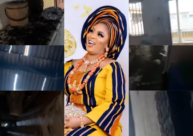 Sad! Bidemi Kosoko’s loses multi-million naira house to fire [VIDEO ...
