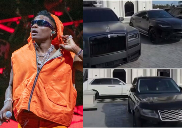 Trending video of Wizkid’s multi-billion naira car fleet gets fans ...