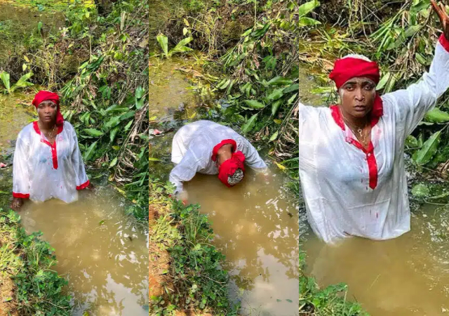 “I have come with your sacrifice…” – Blessing CEO visits mystical river ...