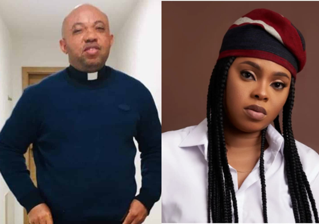 Catholic priest challenges Chidinma Ekile to show proof that she was ...