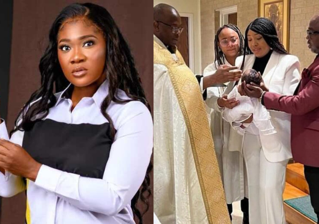 “My baby is here ”- Mercy Johnson excited as she becomes a godmother - Gistlover