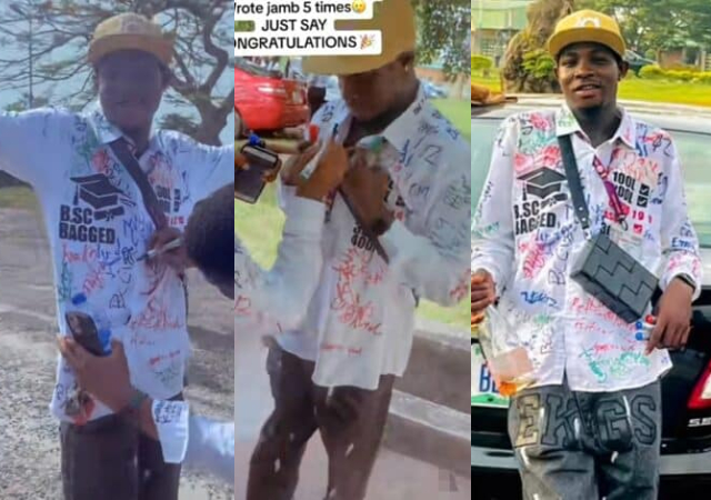 “God did” – Man finally graduates after 5 JAMB attempts, 9 years in ...