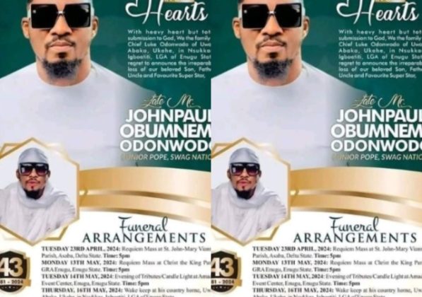 Junior Pope’s Family Breaks Silence, Reveals Why ‘Husband’ Was Missing ...