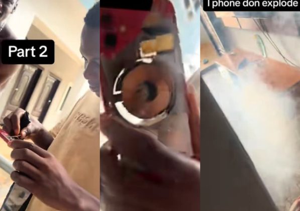 Moment iPhone 12 explodes, fills room with thick smoke - Gistlover