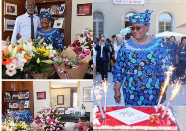 Ngozi Okonjo-Iweala marks 70th birthday with her husband and staff of ...