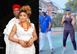 Billionaire's wife Regina Daniels and husband Ned Nwoko impresses fans with dance skills during ...