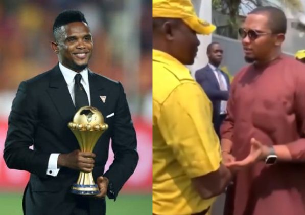 Cameroonian Footballer Samuel Eto’o Bumps Into Ex-Teammate Who Now ...