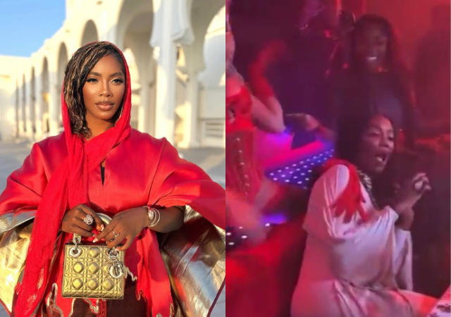 Singer Tiwa Savage amused as stripper approaches her at 45th birthday - Gistlover