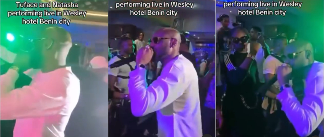 2baba And Lover Natasha Perform Together At Wesley Hotel In Benin ...