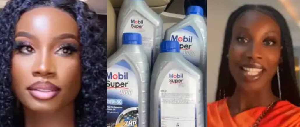Lady breaks the norm, buys 4 bottles of engine oil for her boyfriend on his birthday - Gistlover