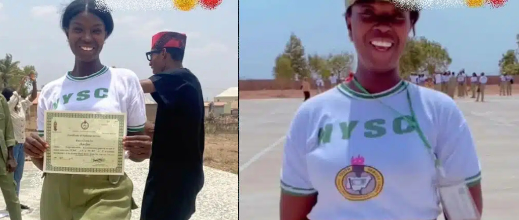 NYSC: Corps member stirs reactions as video of her before and after ...